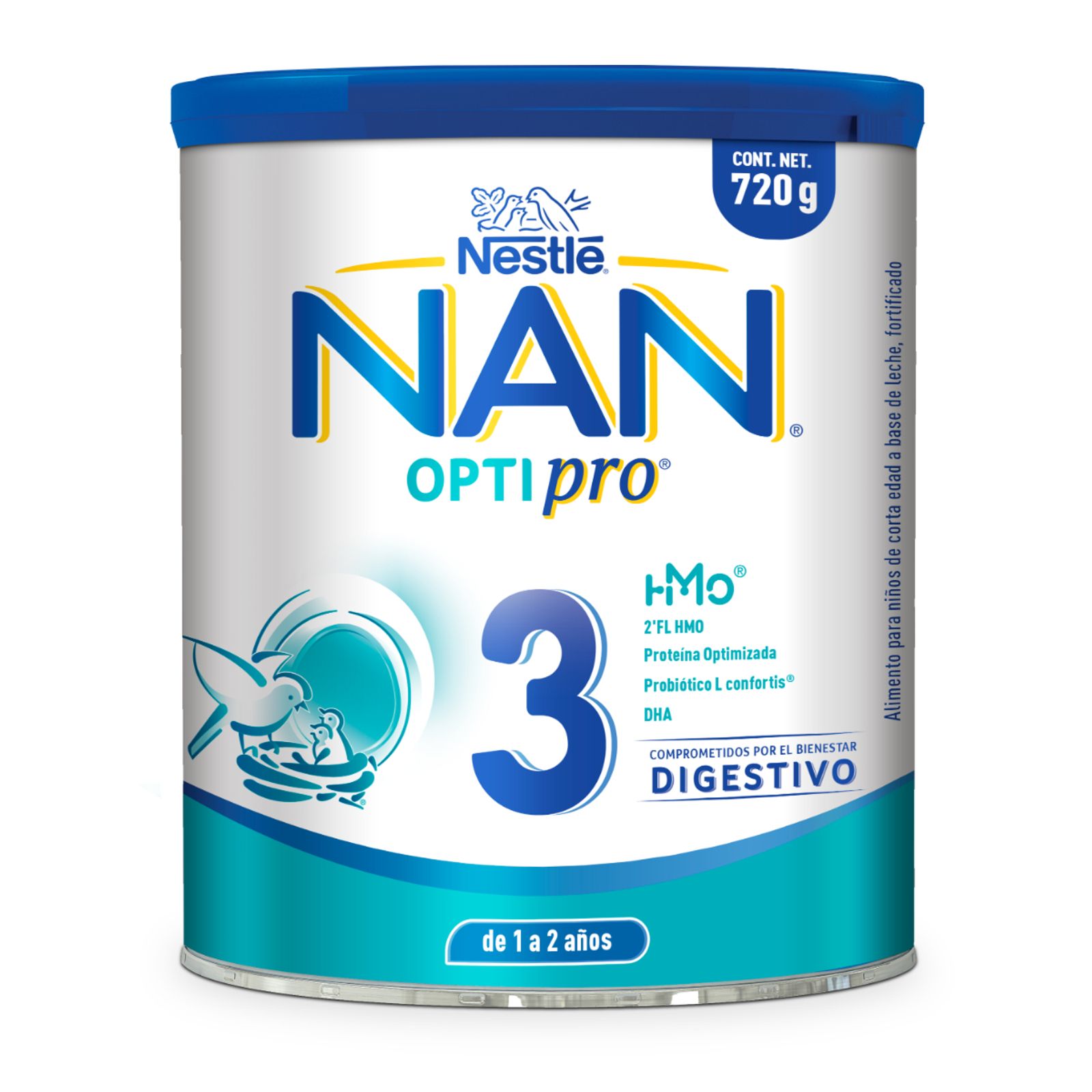 Pieza - Leche en Polvo Nan 3 Optipro 720 Gr | La tienda Online de Merza