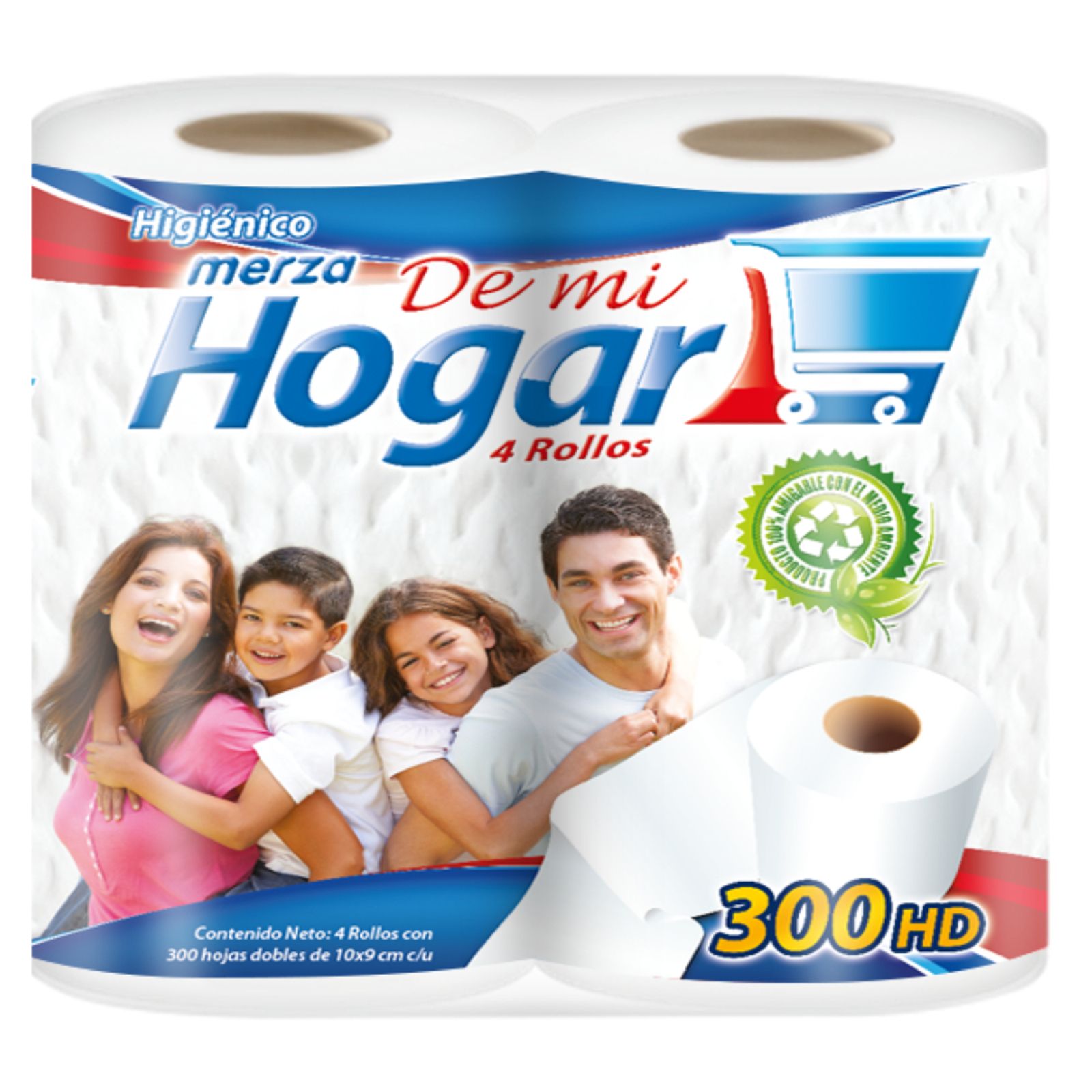 Pieza - Papel Higiénico De Mi Hogar 300 HD 4 Rollos | La tienda Online ...
