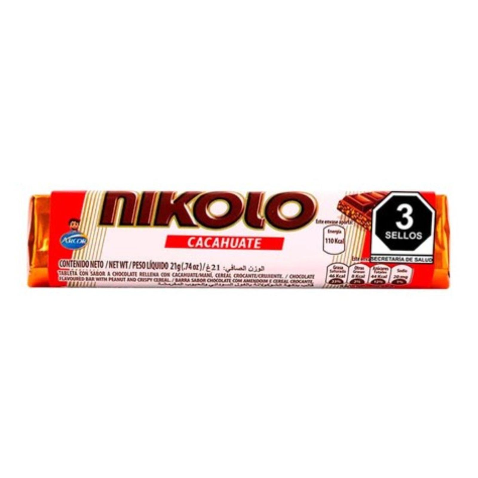 Pieza - Chocolate Nikolo Cacahuate Edición Limitada 21 Gr | La tienda ...